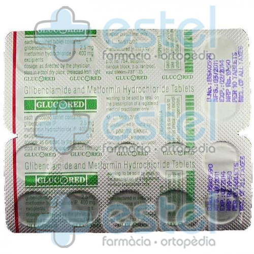 Comprar Glucovance Tableta 5mg, 2.5mg, 400mg, 500mg a Precio de Oferta
